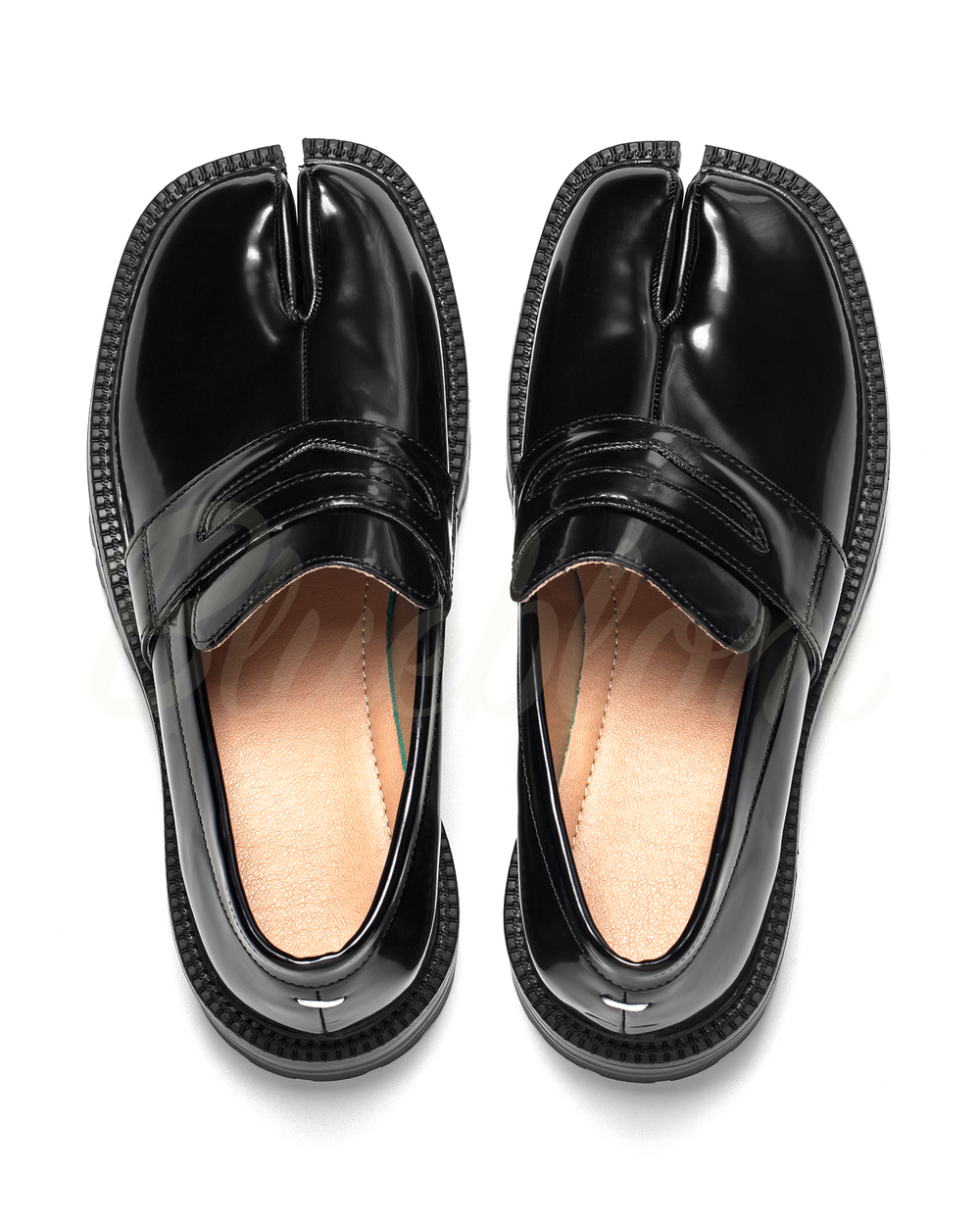 Thick Heel Tabi Loafers
